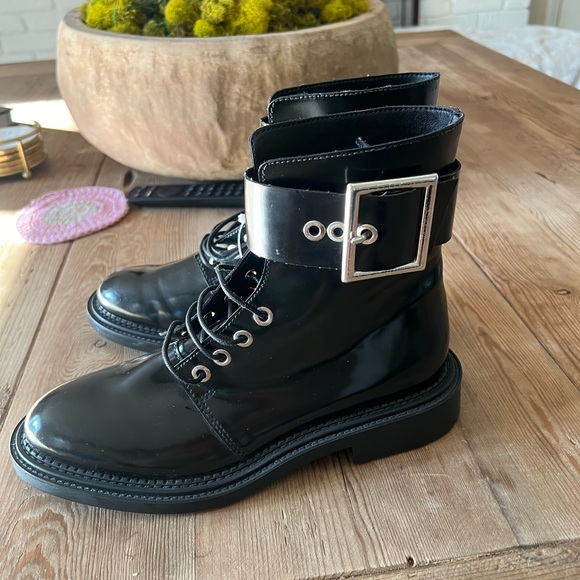 Zara | Shoes | Zara Womans Black Lace Up Ankle Boots | Poshmark